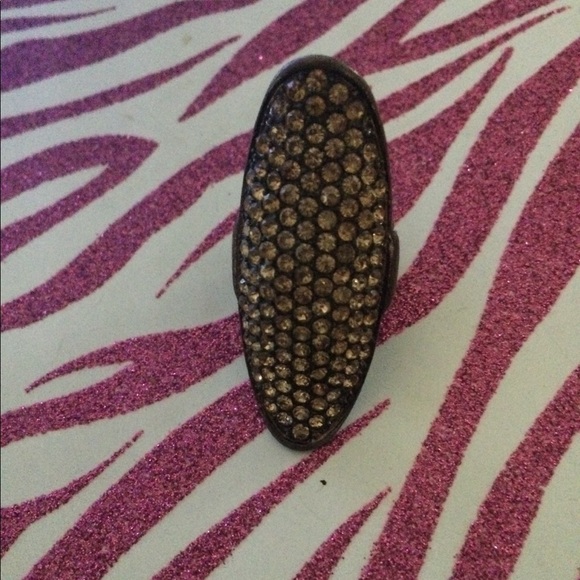 Jewelry | Large Rhinestone Knuckle Stretch Ring | Poshmark